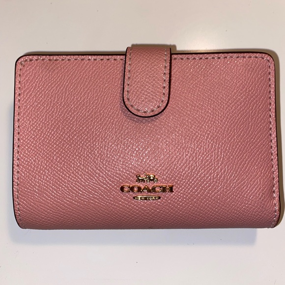 Bags | Coach Pink Wallet | Poshmark